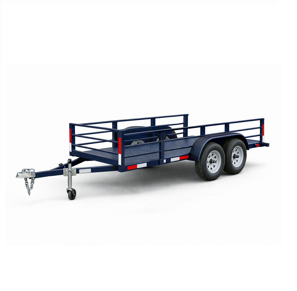 Carro Plano Reforzado Doble Eje – 1.200 kg | Plataforma 3 × 1 m ...